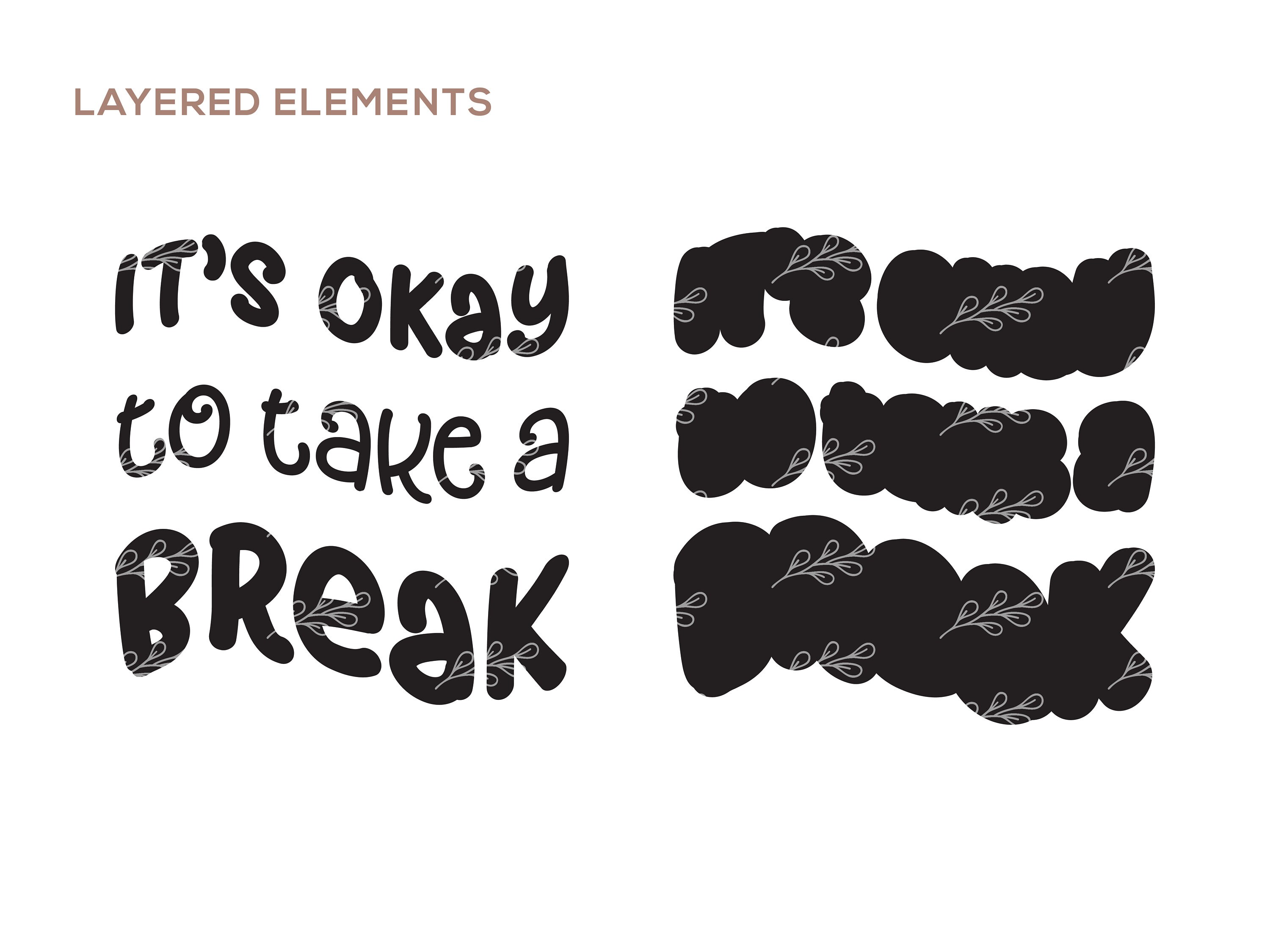 It's Okay to Take a Break SVG Self Care SVG Mental Health SVG Taking a ...
