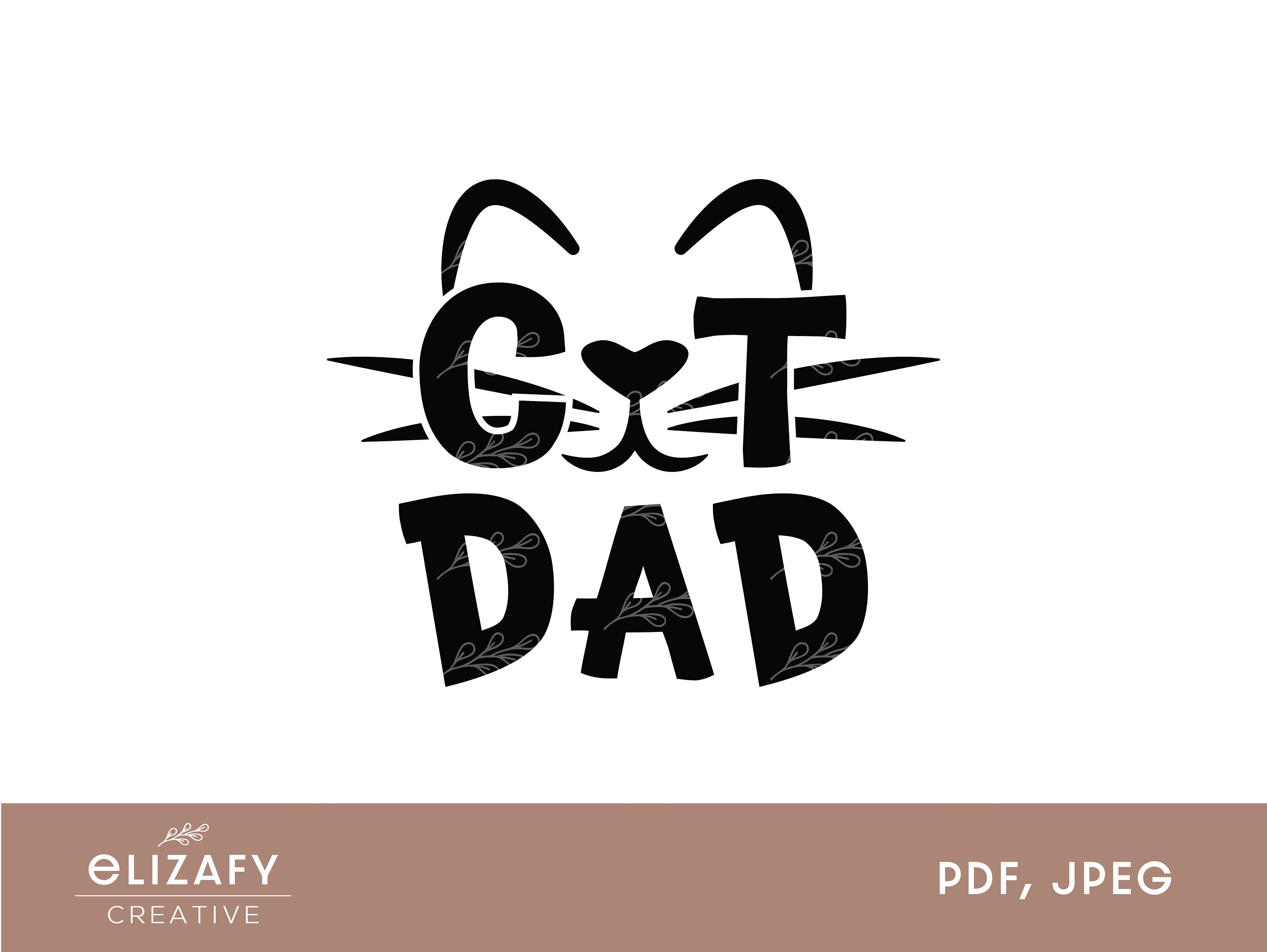 Cat Dad SVG | Fur Dad SVG | Fathers Day Svg| Cat Svg | Cat Paw Svg ...