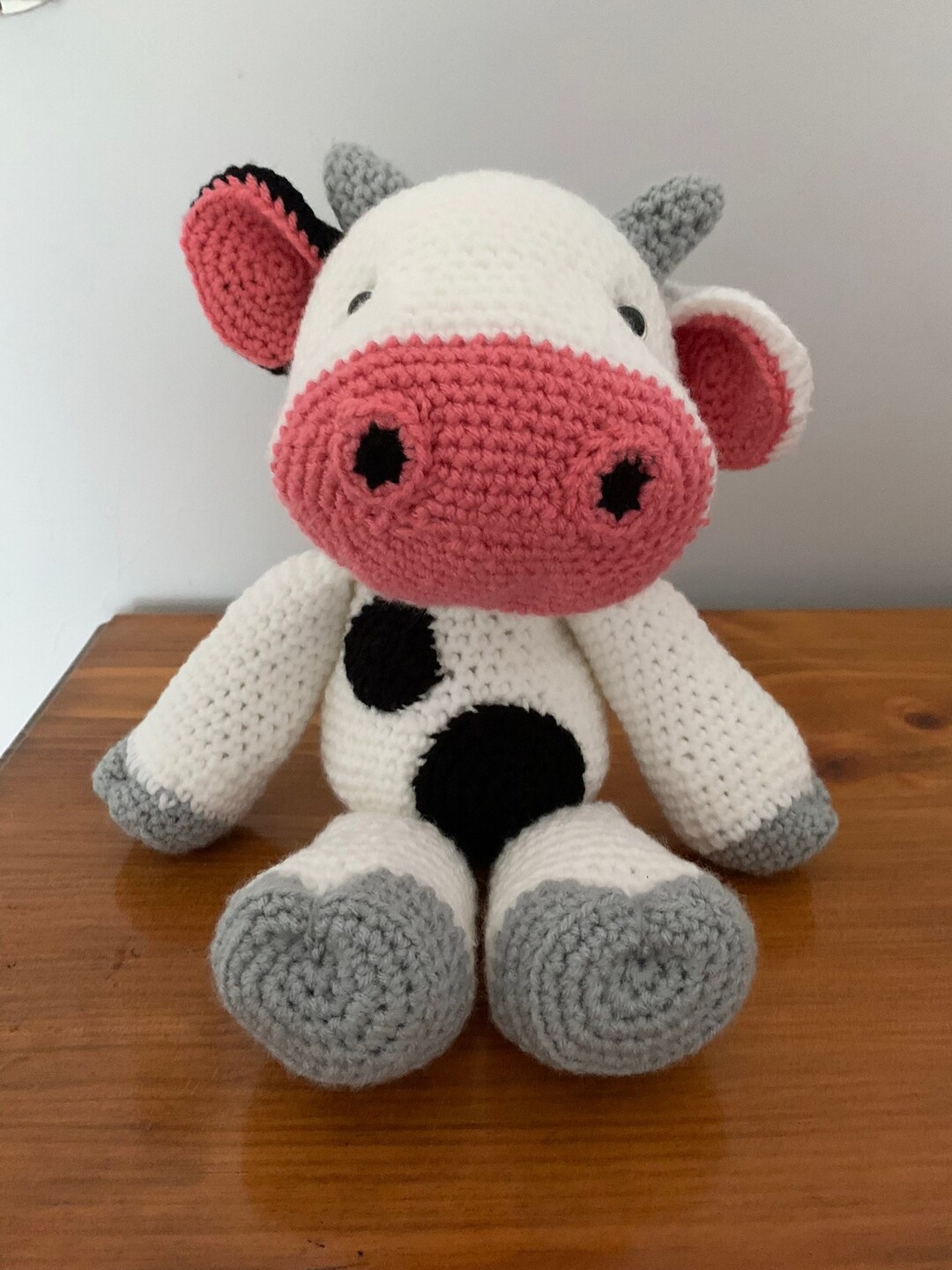 Embroidery File Cow, Cow Plush Pattern, Kids Sewing Project, Sewing ...