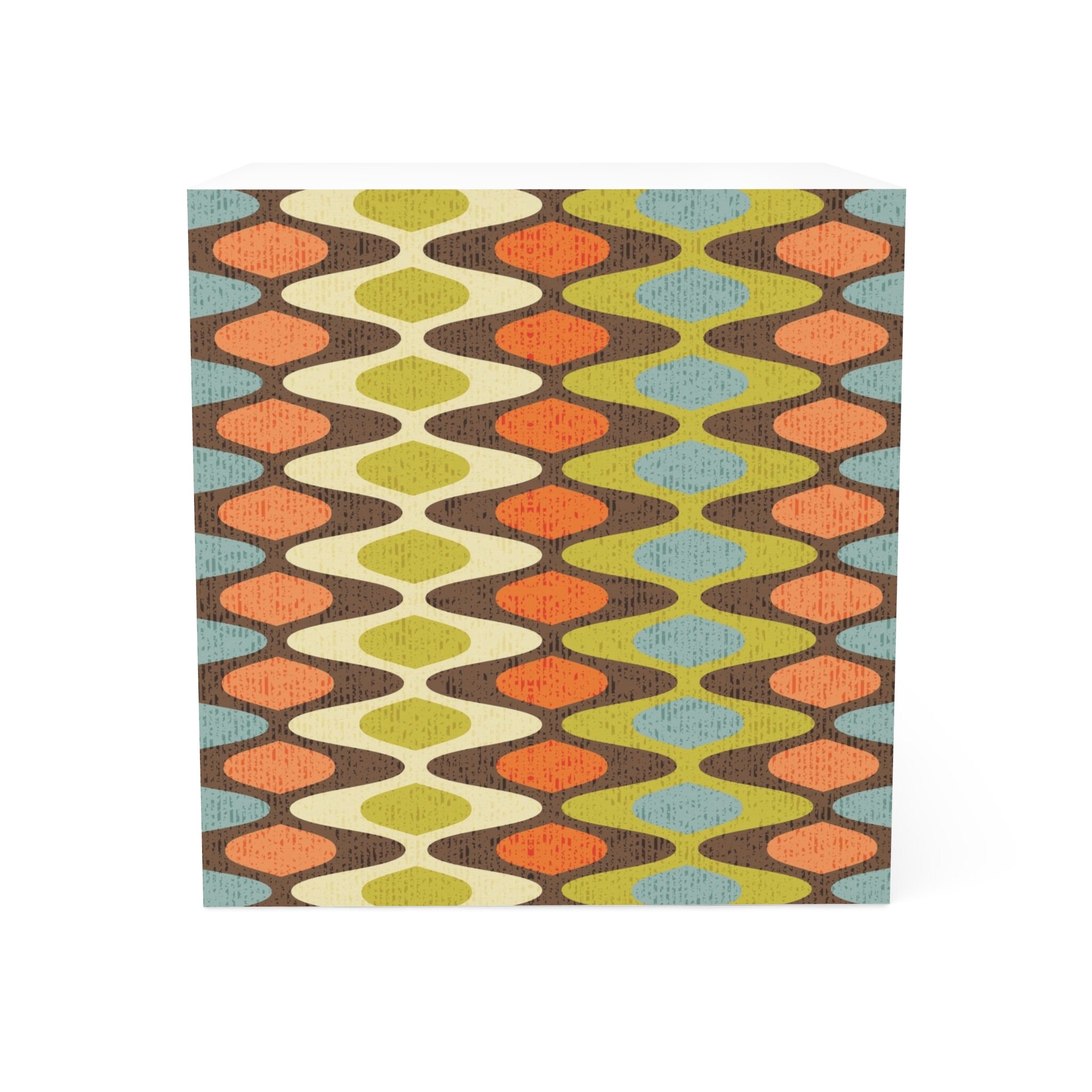 Note Cube, Note Cube With Bold Pattern, Bright Color Note Cube - Etsy