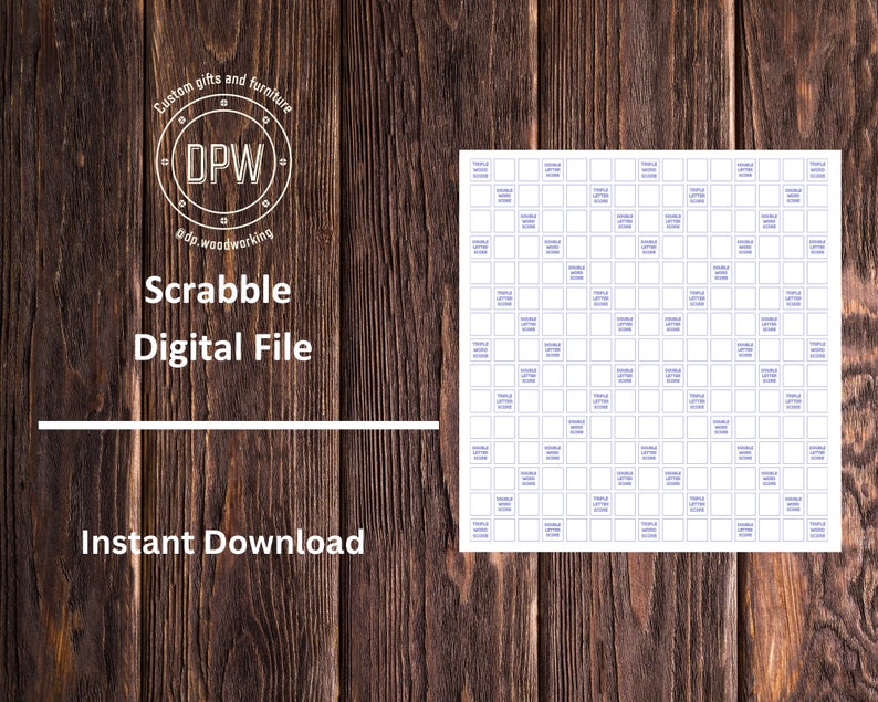 Scrabble Board Game Digital File - Etsy