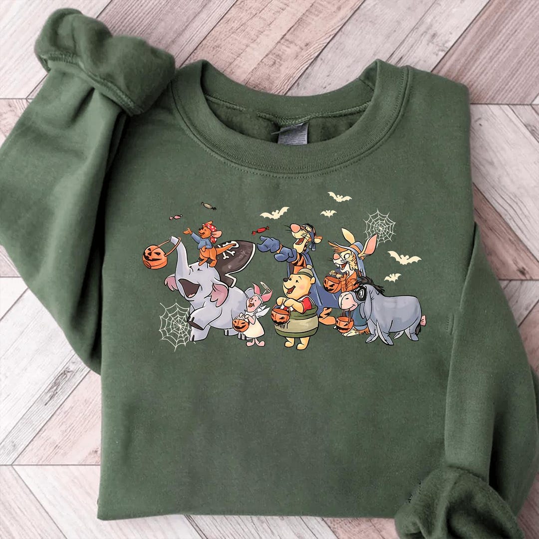 Winnie the Pooh Friends Halloween PNG Digital Download, Tigger Piglet ...