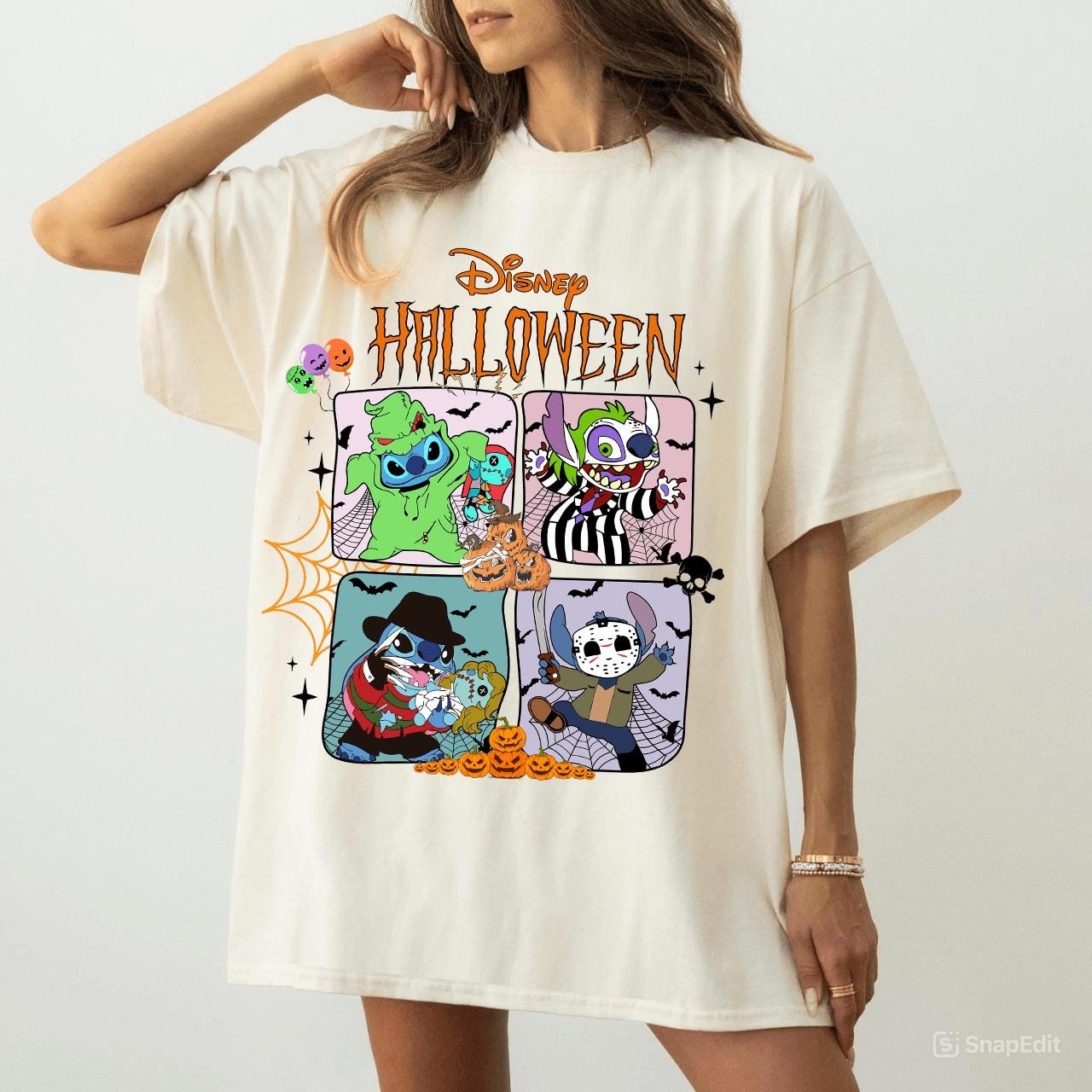 Stitch Halloween Horror Characters PNG, Disney Stitch as Freddy Jason ...
