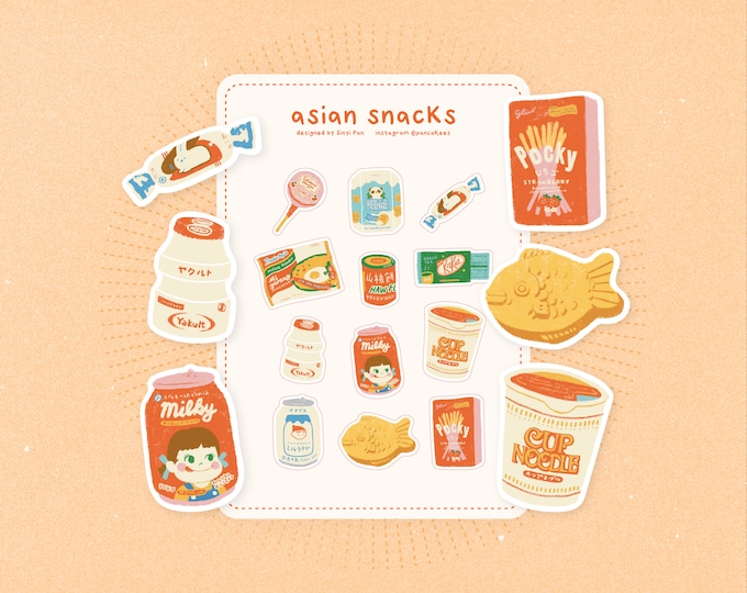 Asian Sauces Stickers Calcifer Sriracha Hot Sauce, Kiki Soy Sauce ...