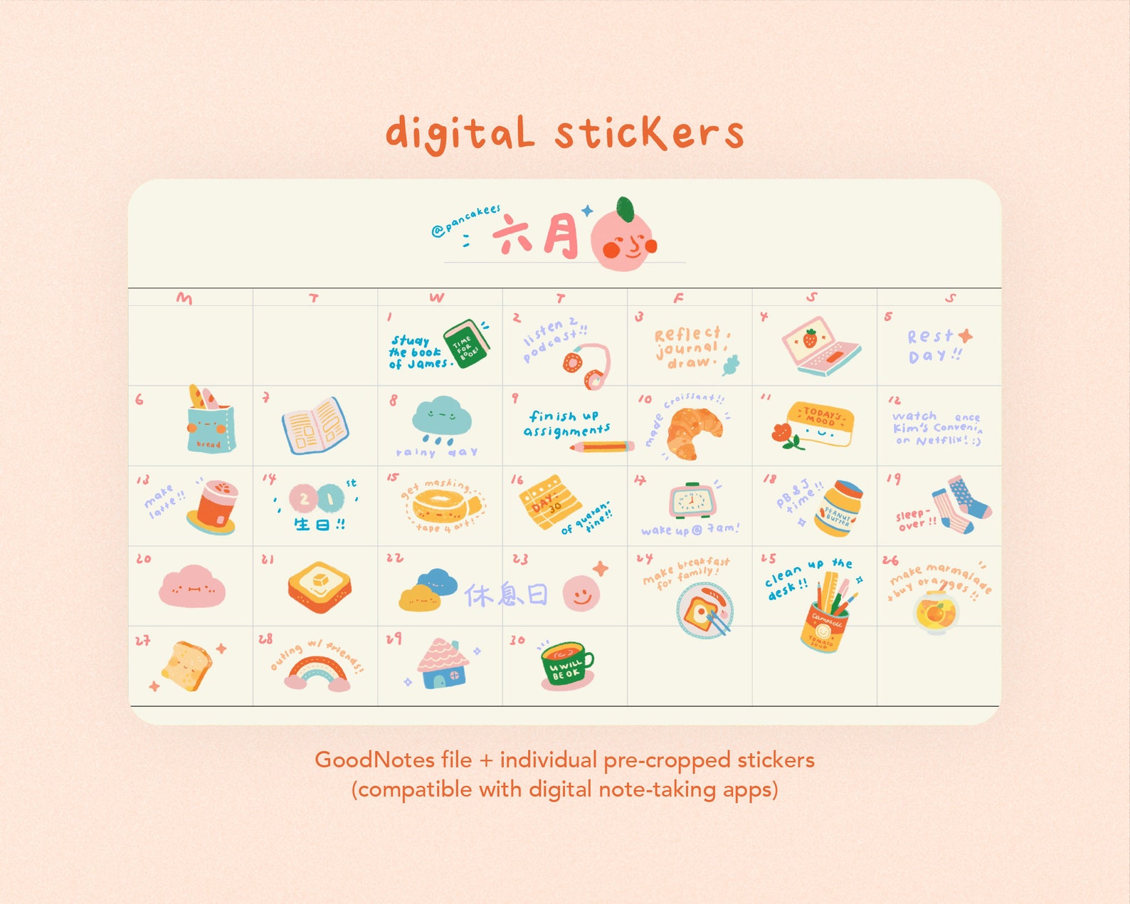 Morning Routine Stickers Printable Stickers Digital - Etsy