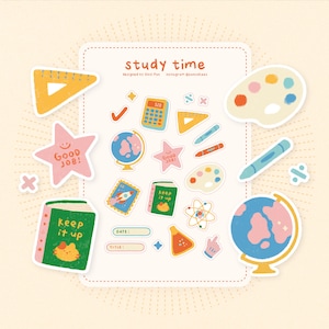 Study Stickers Printable Stickers Digital Stickers Goodnotes Journal ...