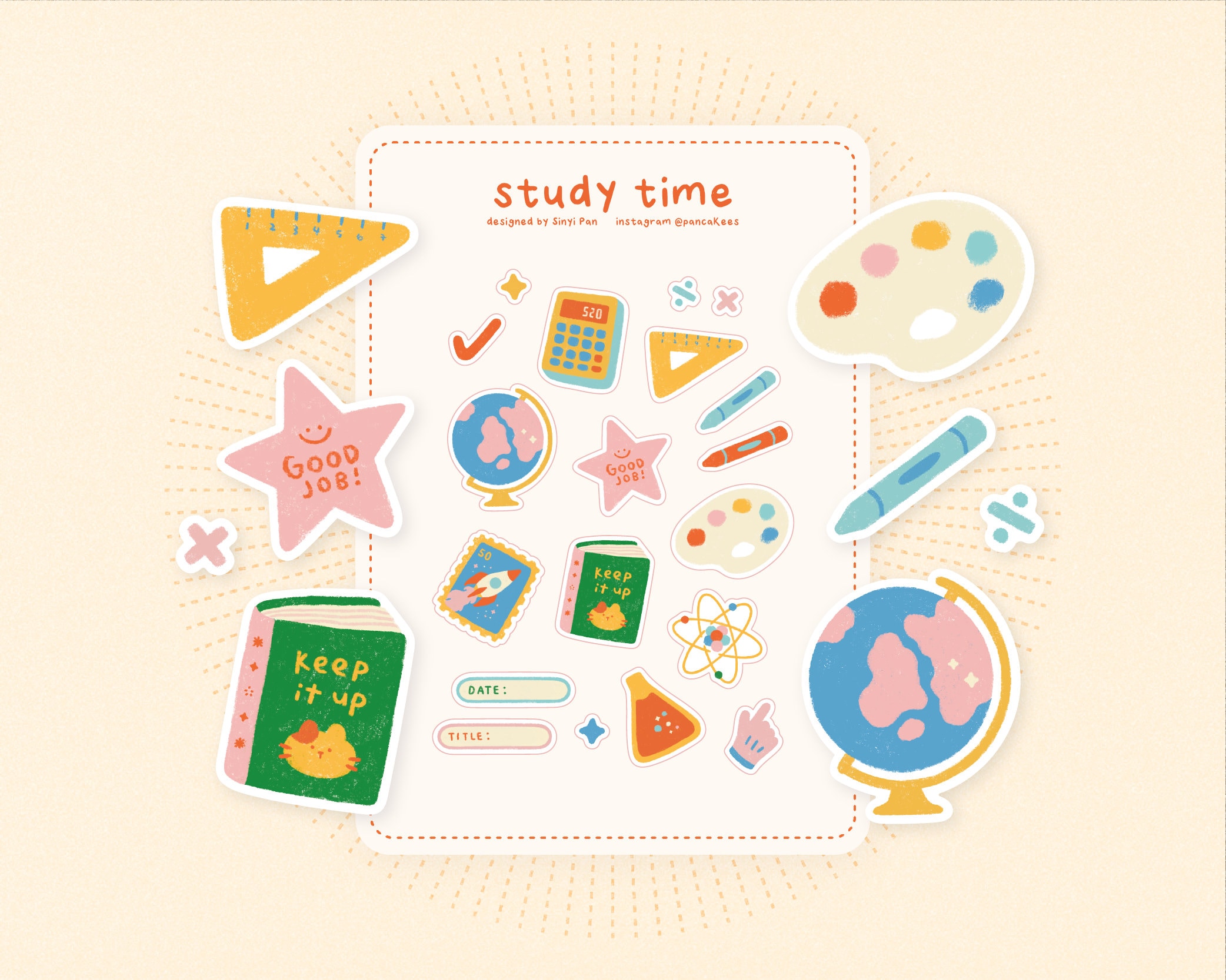 Back to School Stickers | Printable Stickers | Digital Stickers ...