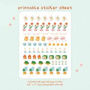 Cozy Night Planner Stickers | Cute Journaling, Goodnotes (printable ...