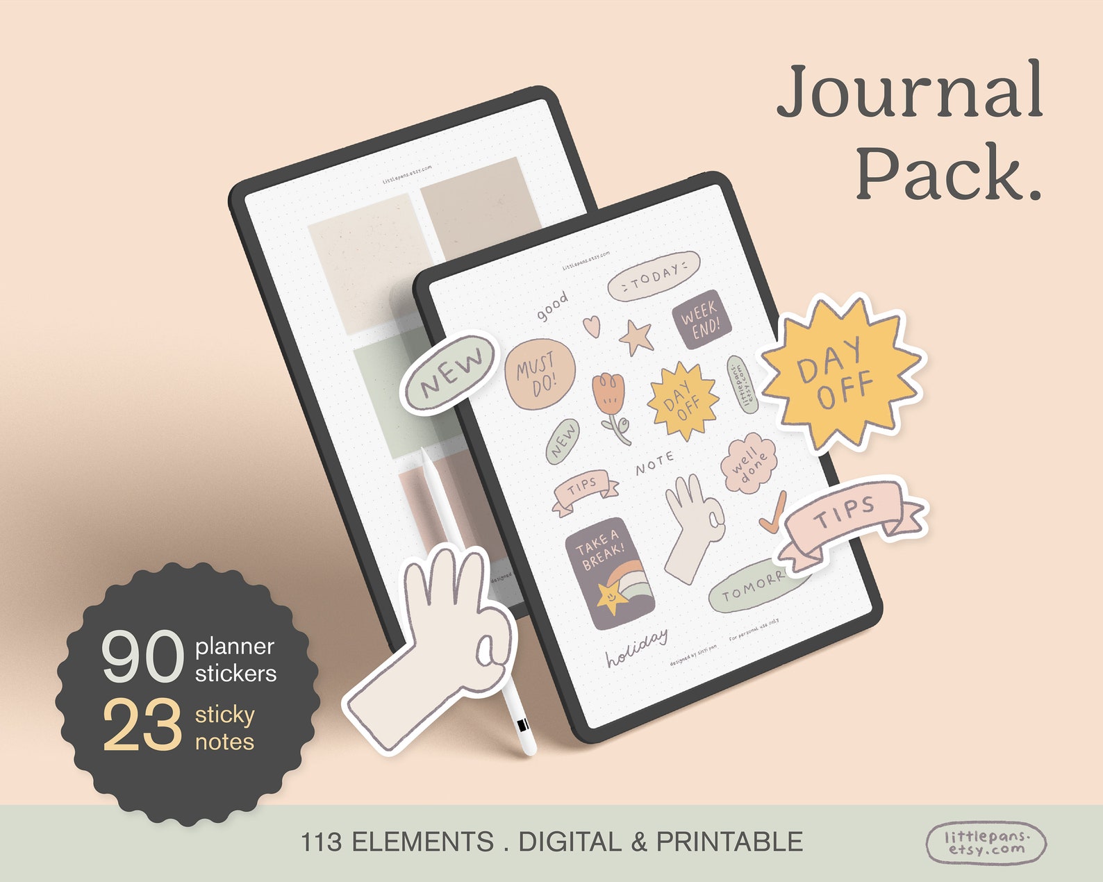 113 Elements Essential Journaling Pack Digital and Printable - Etsy