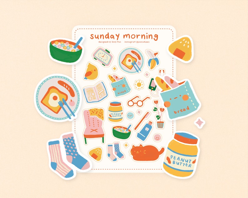 Morning Routine Stickers Printable Stickers Digital - Etsy