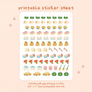 Daily Routine and Chores Sticker Sheet | Printable Stickers | Digital ...
