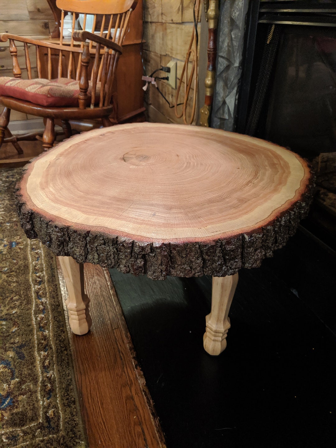 Handmade Oak Table - Live Edge and Sealed - Removable Legs! - Etsy