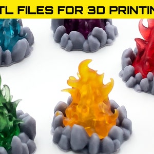 FIRE! Campfire for Your Miniature Gaming Campaigns. STL Files so You ...