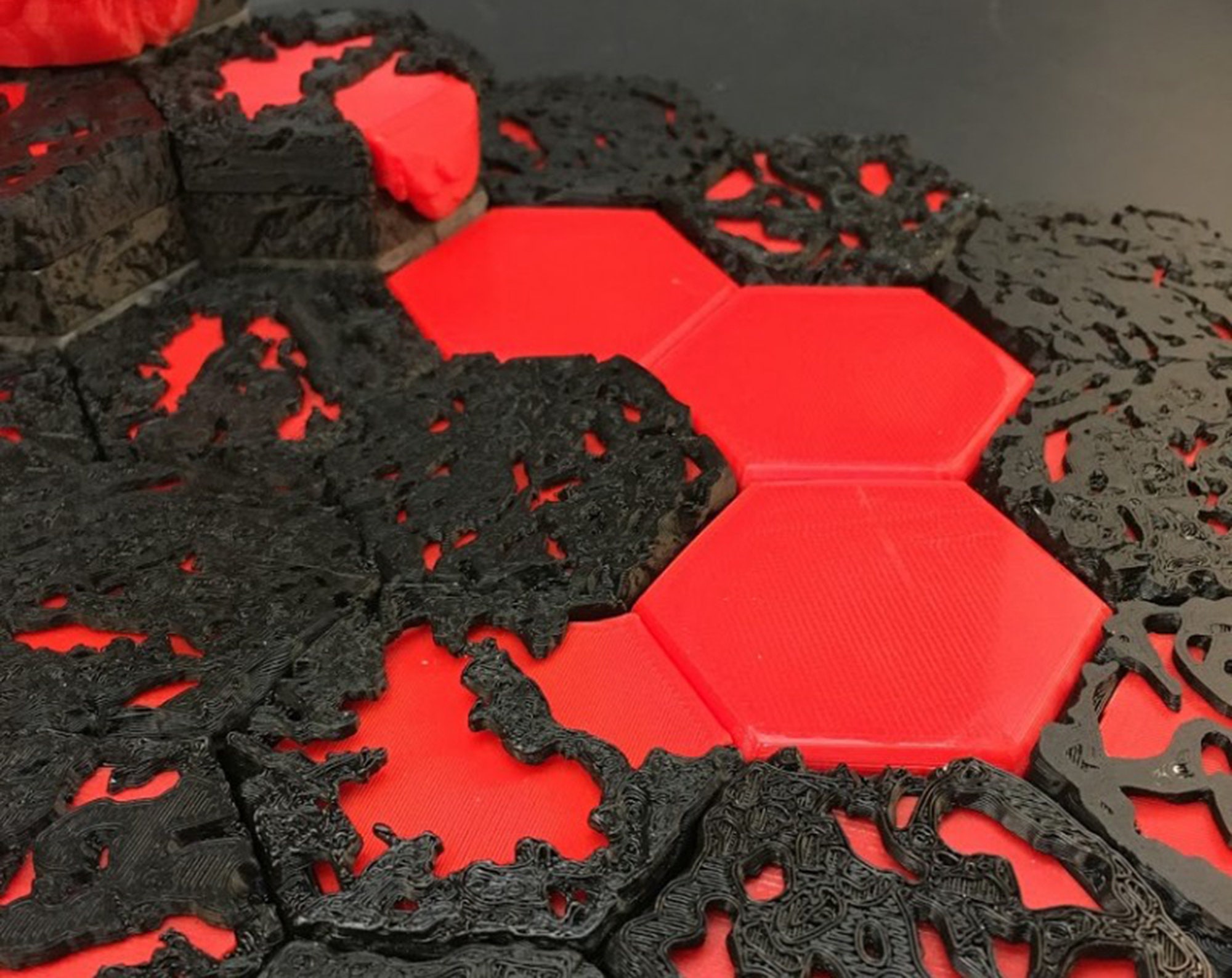 Lava Set hex Tiles - Etsy