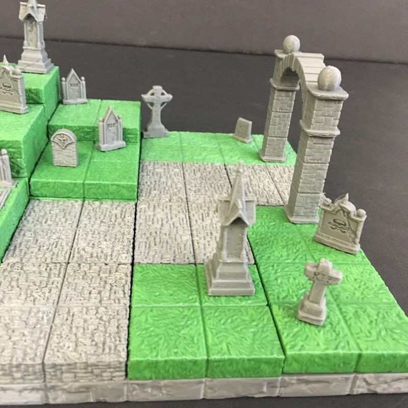 Cemetery Set square Tiles | Etsy