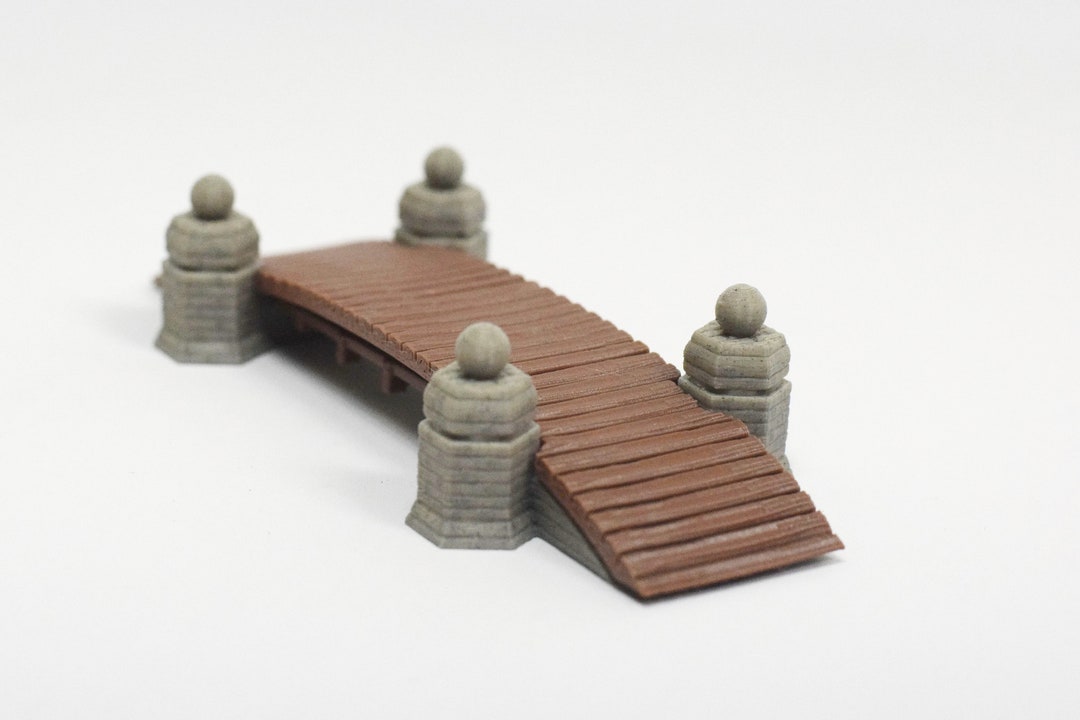 Arched Bridge Miniatures Gaming Terrain Diorama Miniature Scenery Scale ...