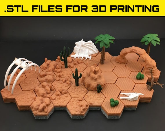 Desert Set hex Tiles - Etsy