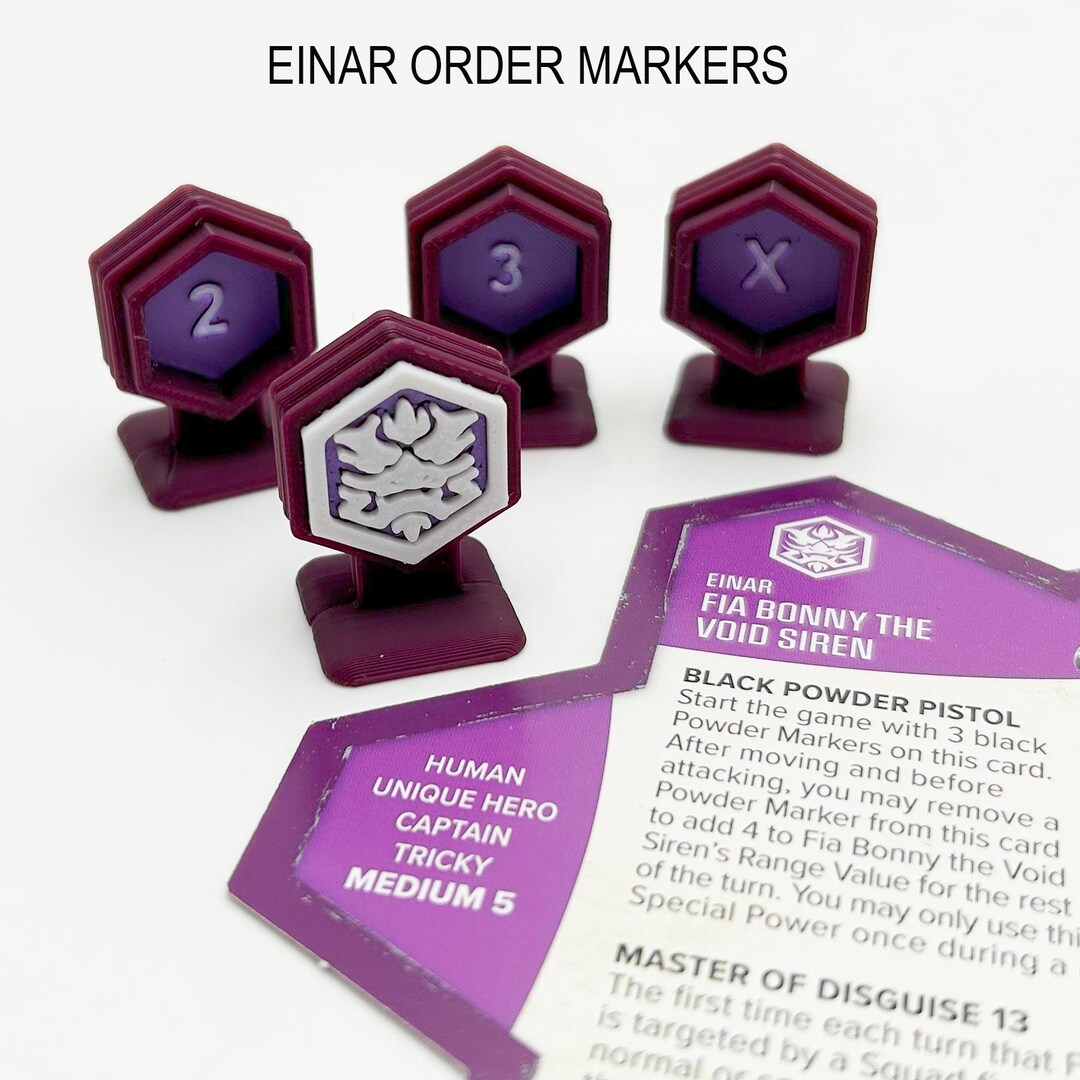 EINAR Order Markers Having "1", "2", "3", "x" Markings, Markers to ...