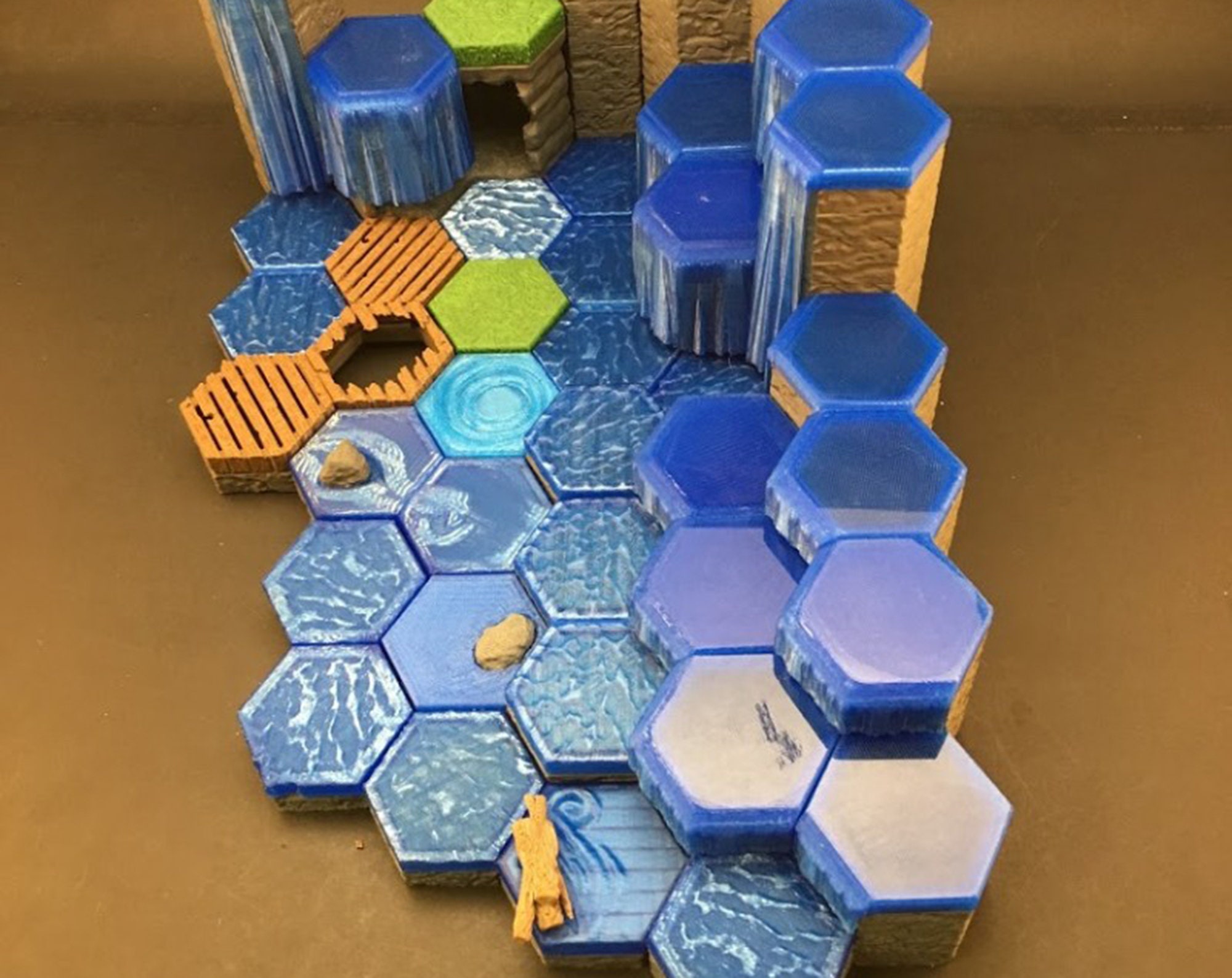 Water Set hex Tiles | Etsy