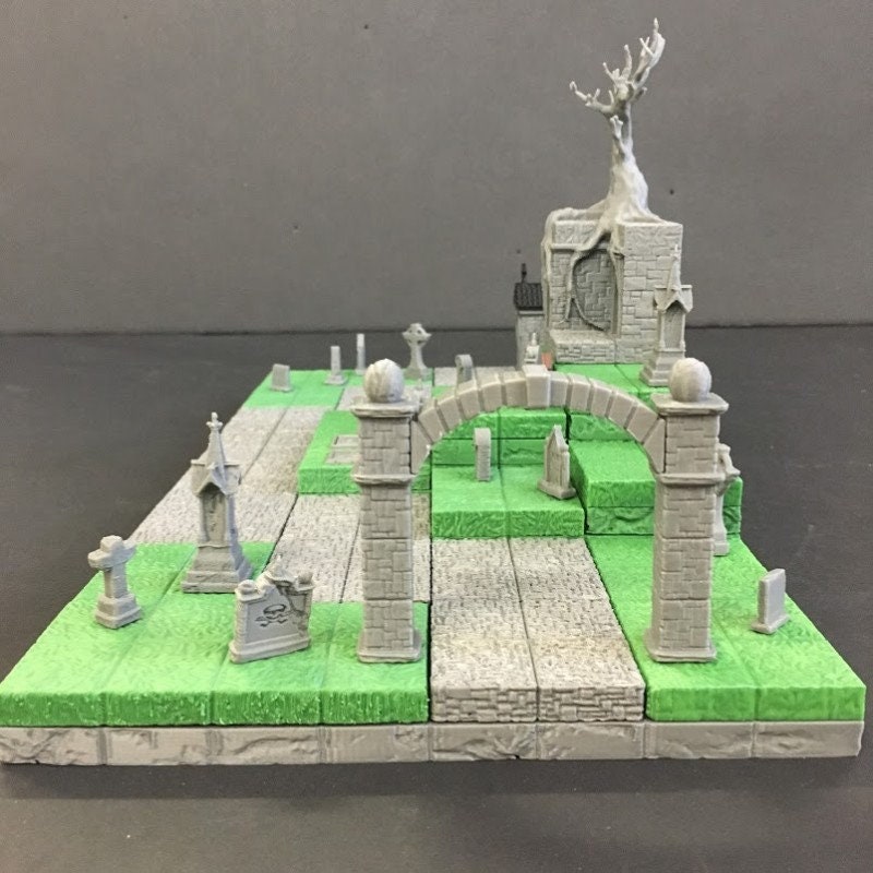 Cemetery Set square Tiles | Etsy