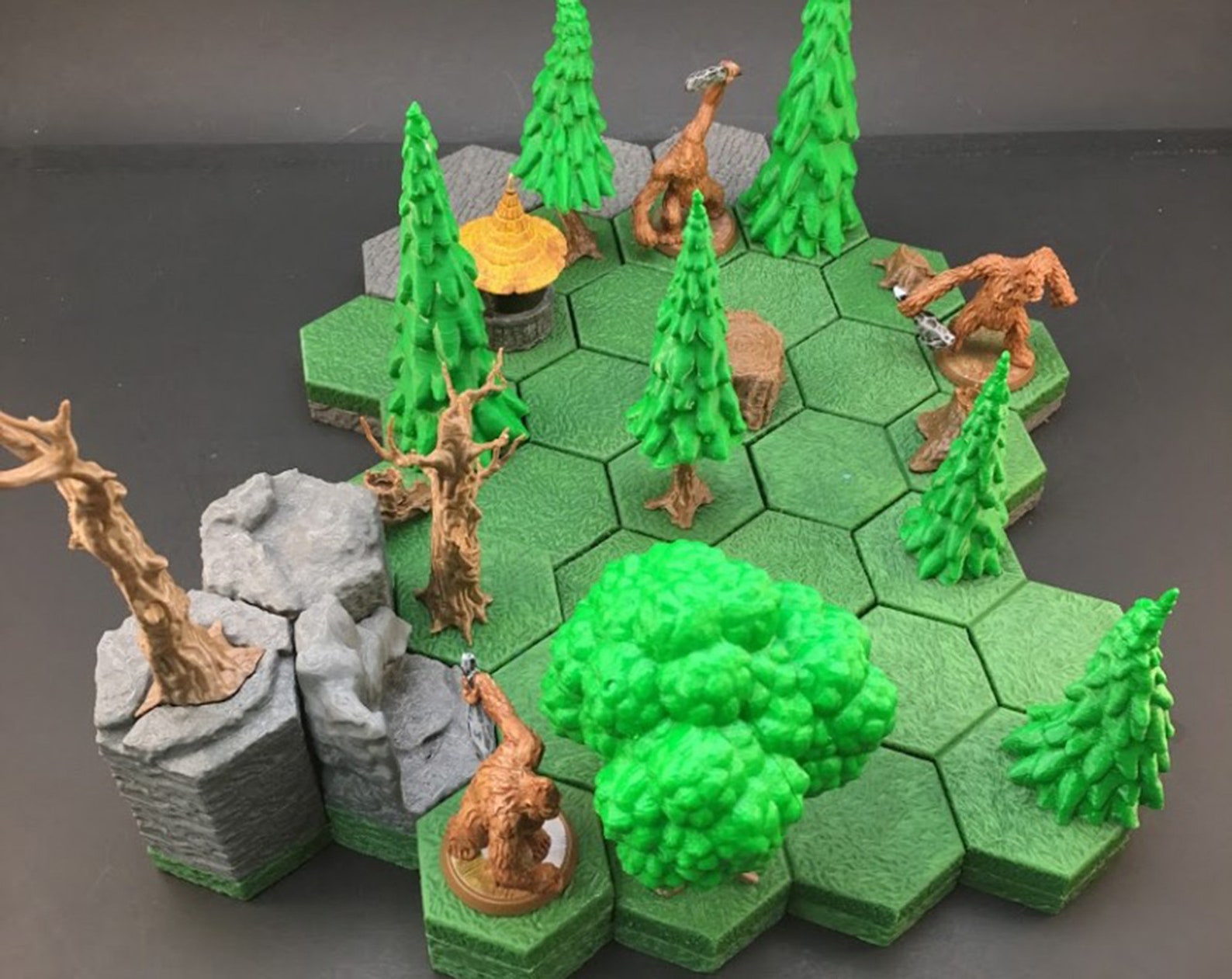 Forest Set hex Tiles - Etsy