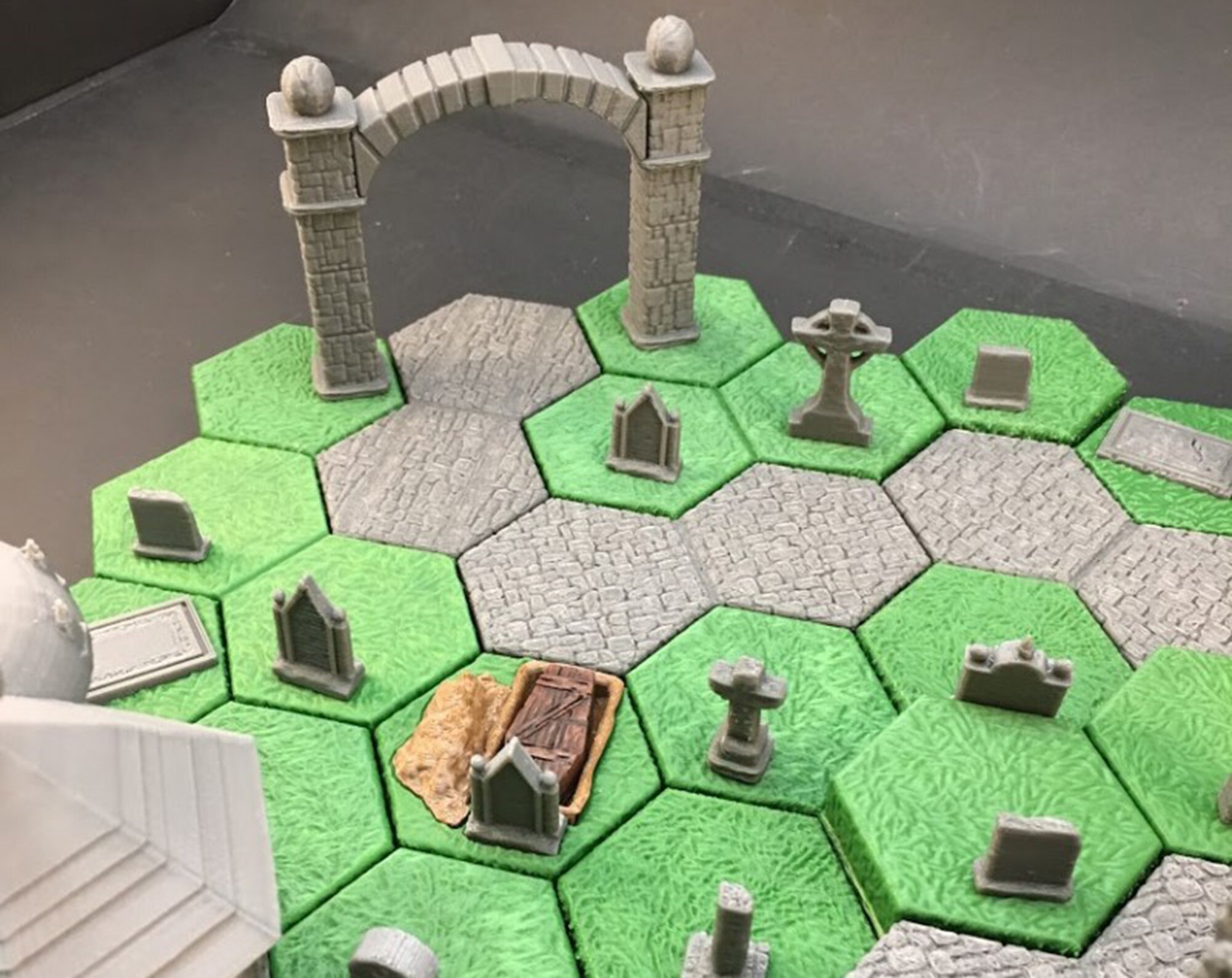 Cemetery Set hex Tiles - Etsy