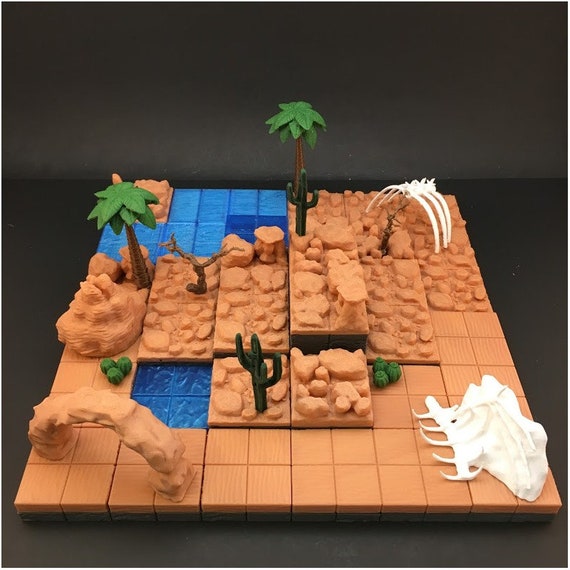 Desert Set square Tiles | Etsy