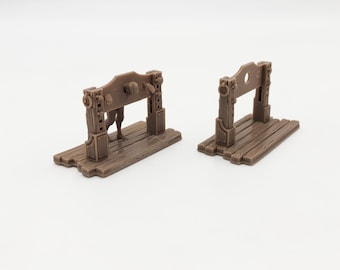 Medieval Stocks and Pillory King and Country Printable Scenery ...