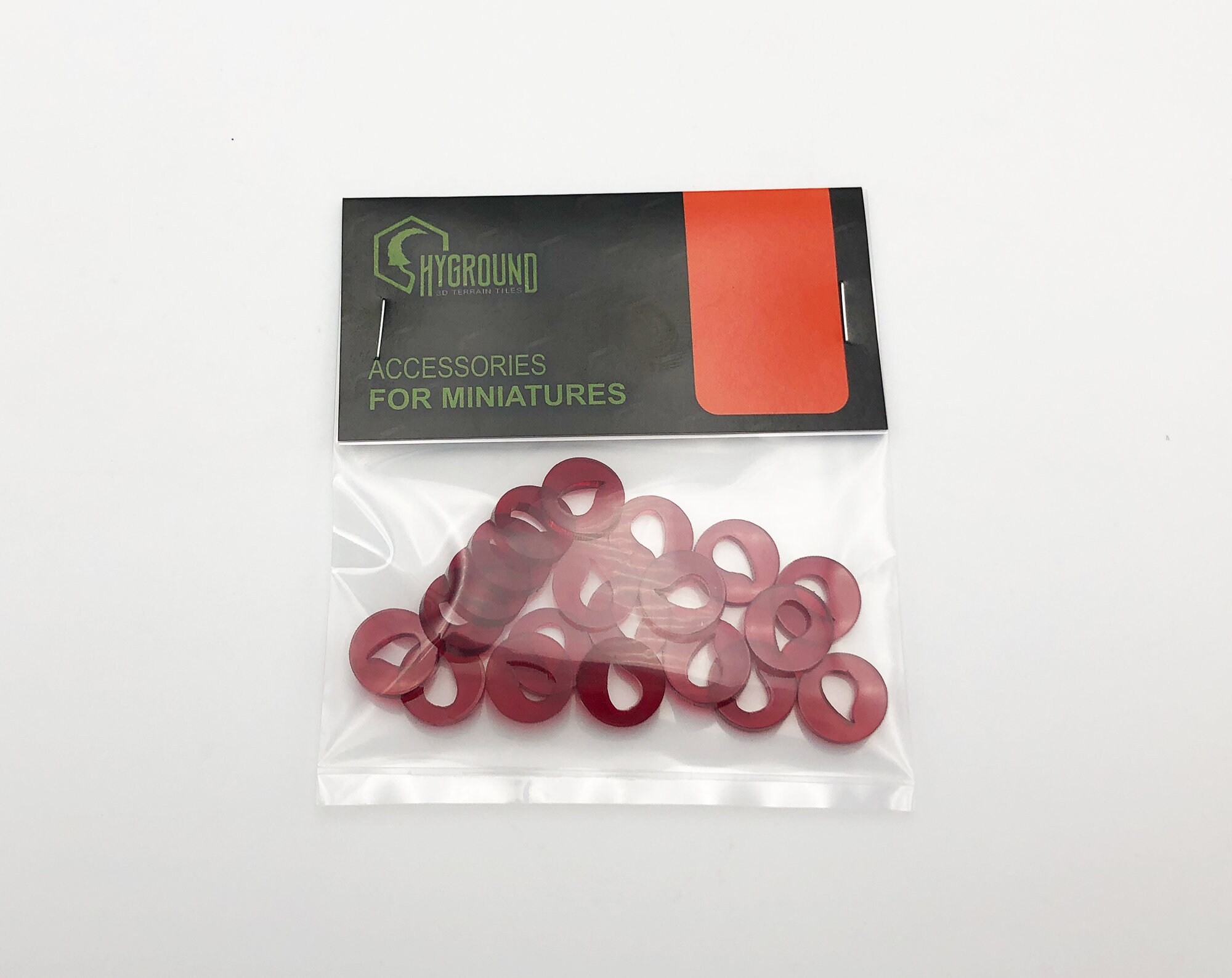 Red Acrylic Life Tokens: Board Game Counters, Heroscape Replacement (20 ...