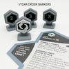 Gaming Playmat - Water - Hex Grid, Options 1", 1.5", 1.75" (AF ...