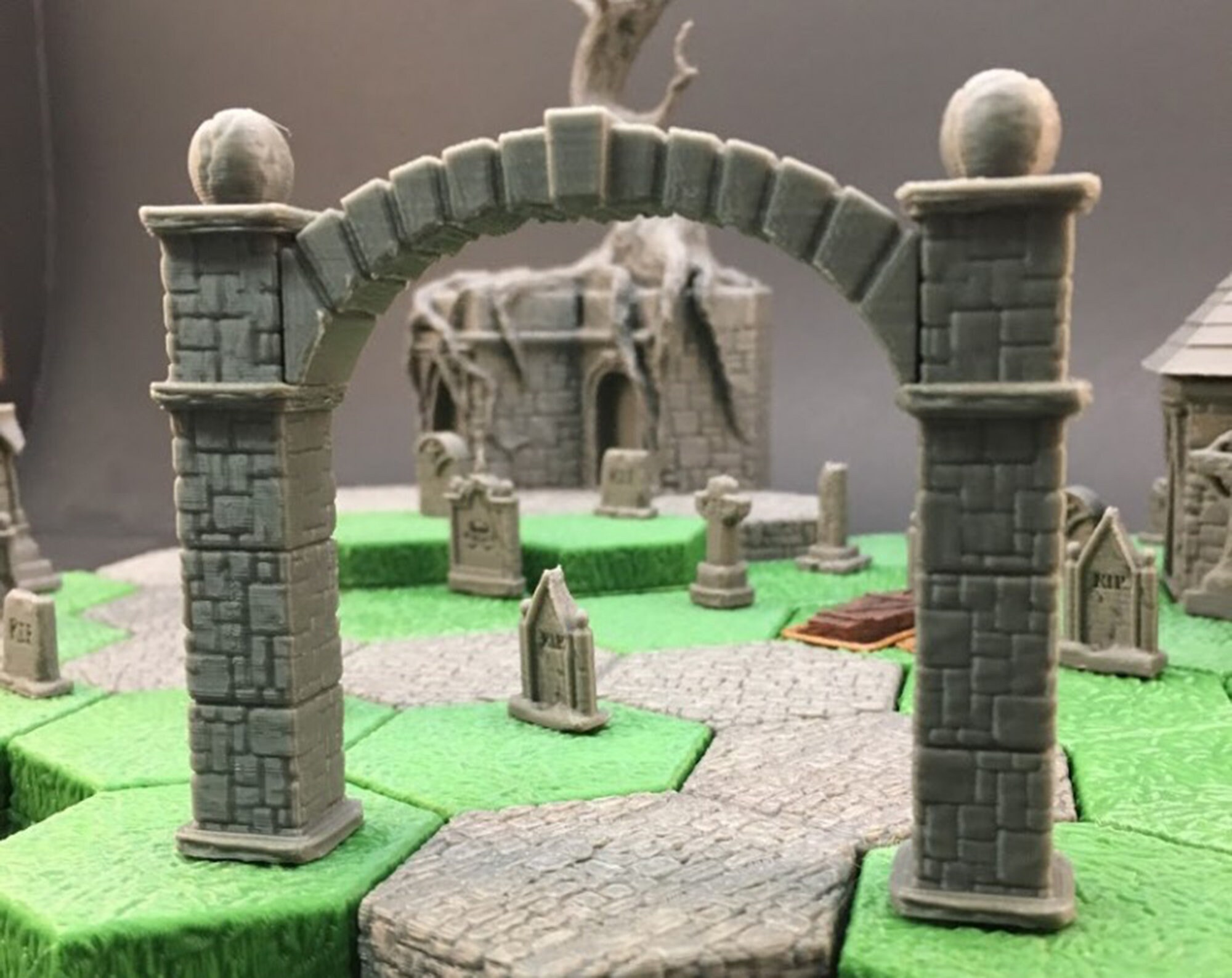 Cemetery Set hex Tiles - Etsy