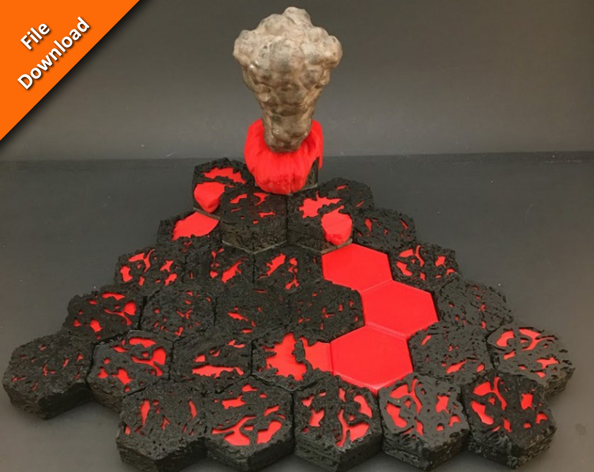 Lava Set HEX tiles | Etsy