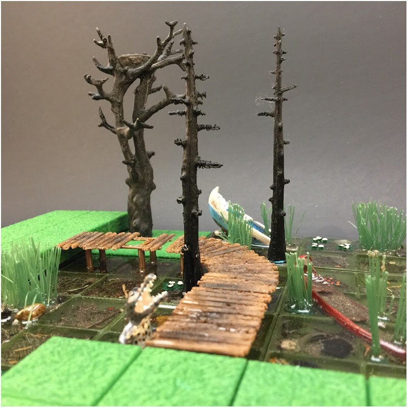 Swamp Set square Tiles | Etsy