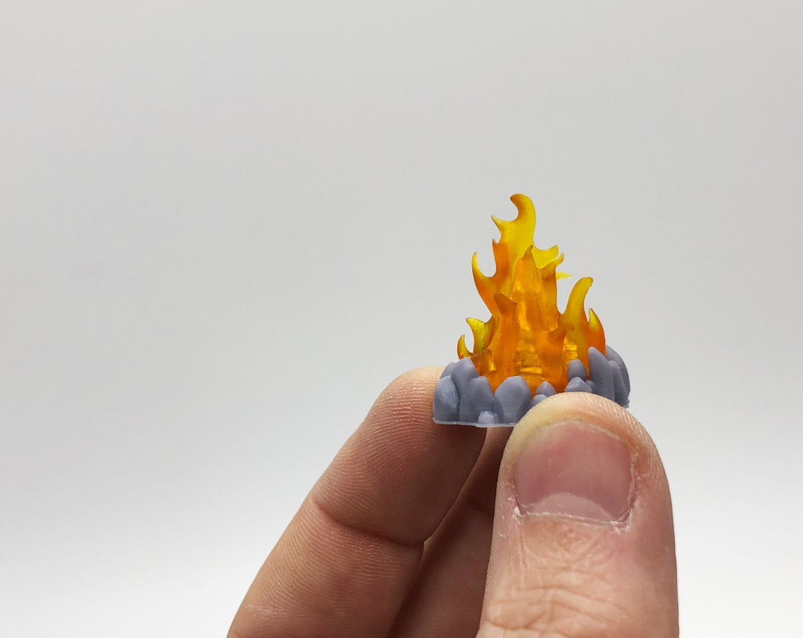 FIRE Campfire for Your Miniature Gaming Campaigns. STL Files - Etsy