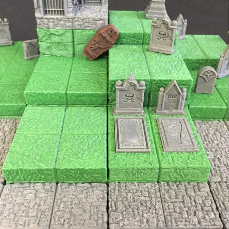 Cemetery Set square Tiles | Etsy