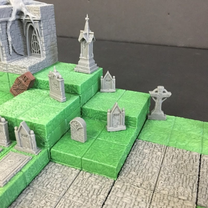 Cemetery Set square Tiles | Etsy