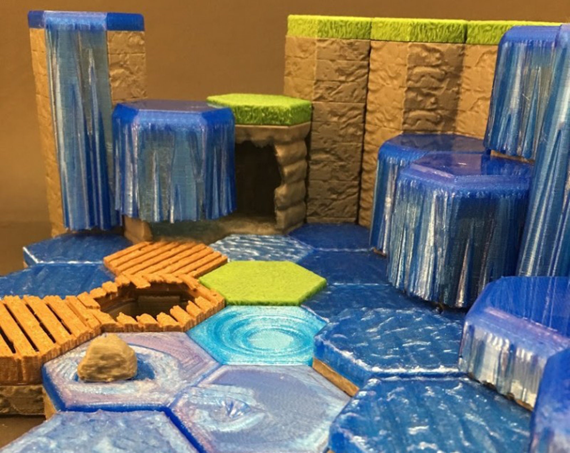 Water Set hex Tiles | Etsy