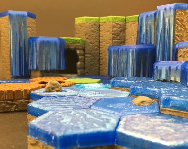 Water Set hex Tiles | Etsy