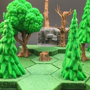 Forest Set - "hex" Tiles - Etsy