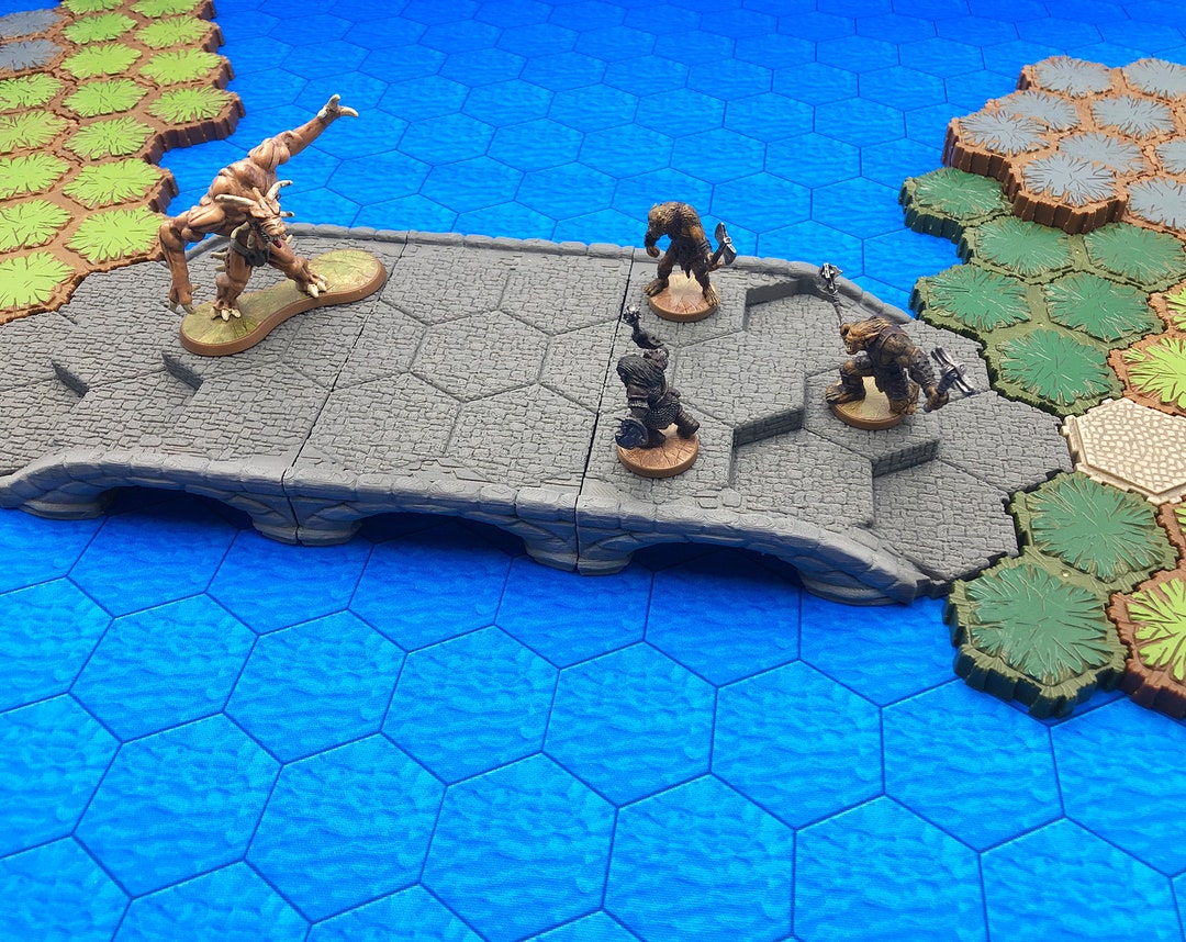 Heroscape Stone Bridge System Miniature Gaming Scale Model - Etsy