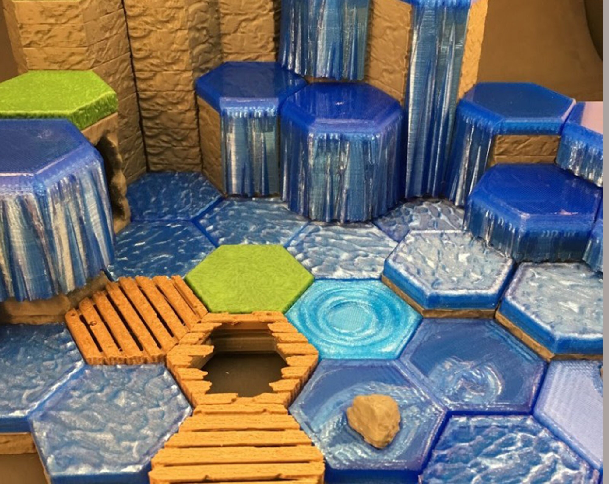 Water Set hex Tiles | Etsy