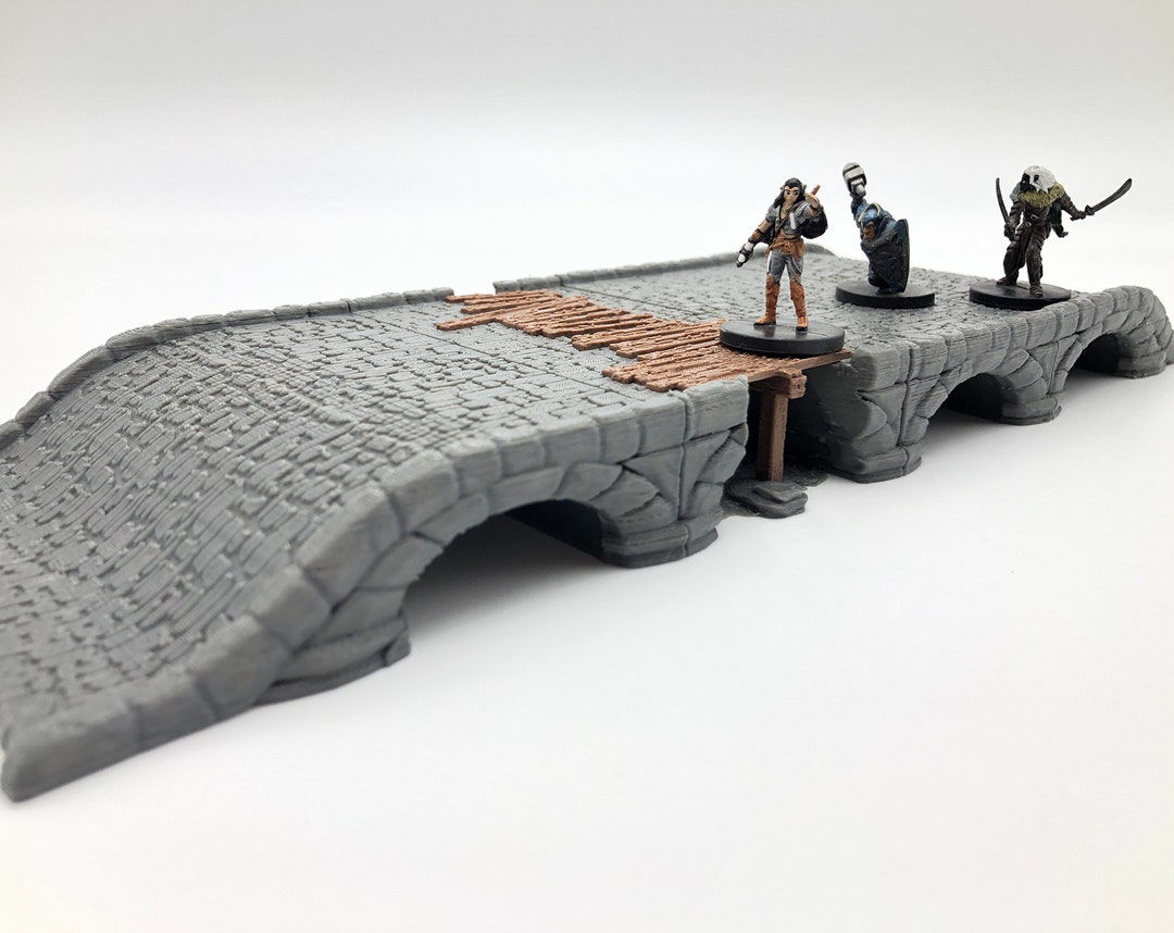 Stone Bridge System for Miniature Gaming, Scale Model, Modular Bridge ...