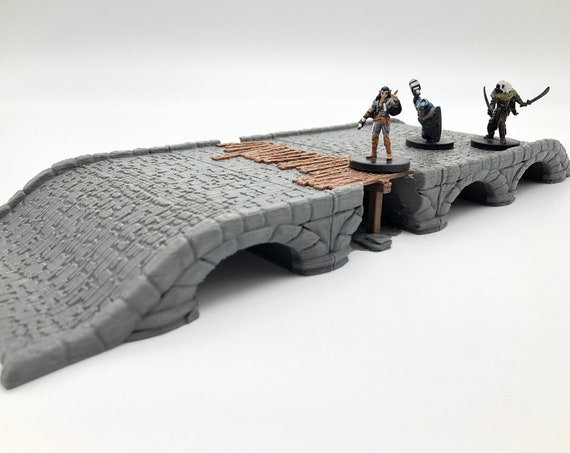 Stone Bridge System for Miniature Gaming Scale Model Modular | Etsy
