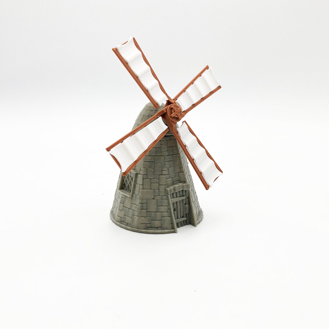Stone Windmill for Miniature Gaming, Scatter Terrain, Fairy Garden ...