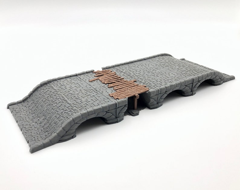 Stone Bridge System for Miniature Gaming, Scale Model, Modular Bridge ...