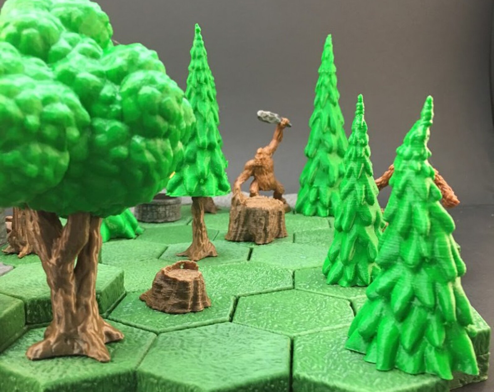 Forest Set hex Tiles - Etsy