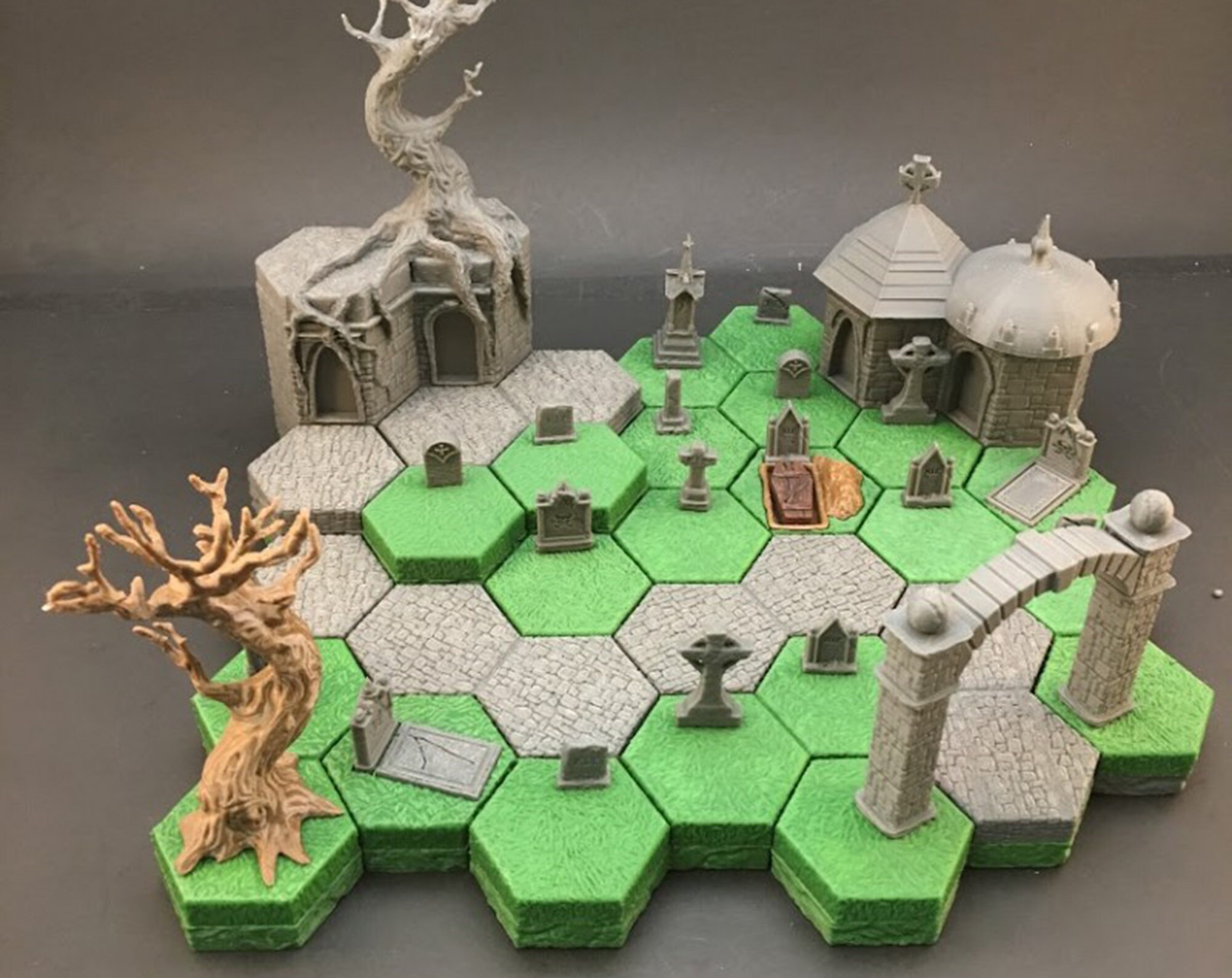 Cemetery Set hex Tiles - Etsy