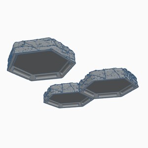 Dungeon Tiles STL Files - Hyground Hex Crowns, Terrain for Miniature ...