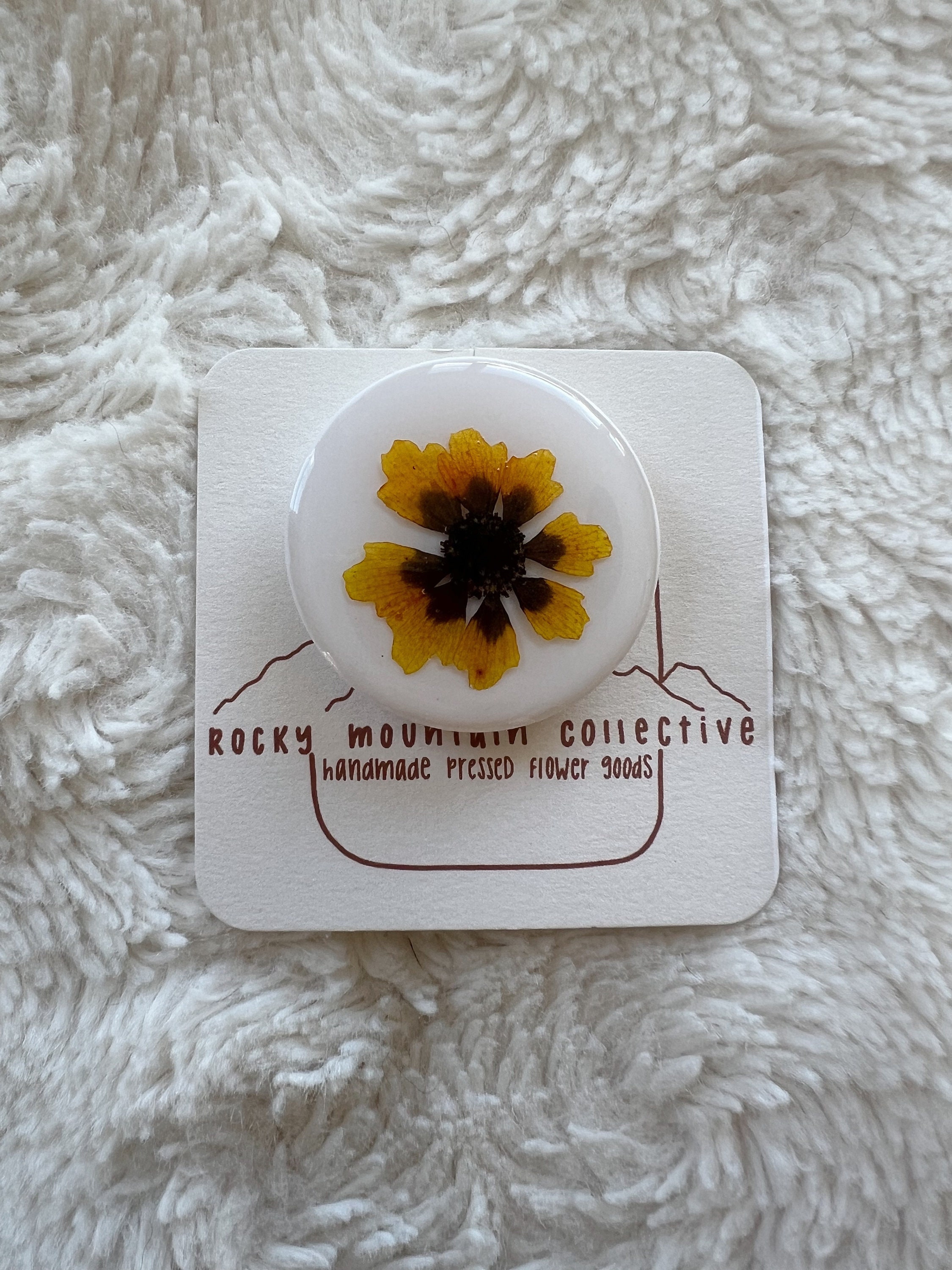 Pressed Flower Pop Sockets - Etsy