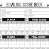 Bowling Score Sheet, Bowling Log, Game Tracker, Bowling Score Printable ...